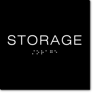 STORAGE Sign | ADA Sign Factory