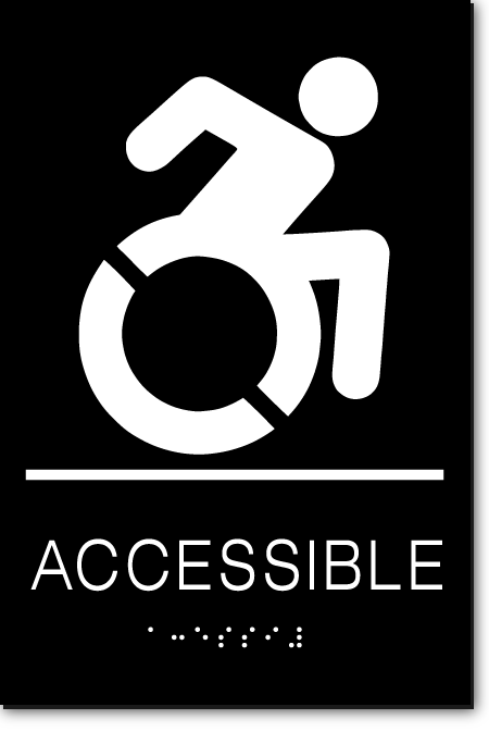 WHEELCHAIR ACCESSIBLE Sign - NY/CT | ADA Sign Factory