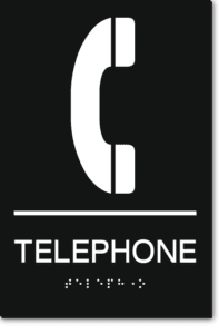 TELEPHONE Sign | ADA Sign Factory