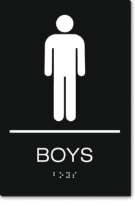 BOYS Restroom Sign | ADA Sign Factory