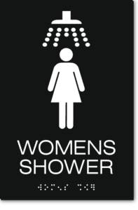 WOMENS SHOWER Sign | ADA Sign Factory