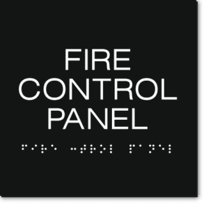 FIRE CONTROL PANEL Sign | ADA Sign Factory
