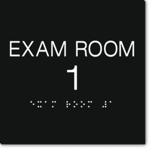 EXAM ROOM NUMBER Sign | ADA Sign Factory