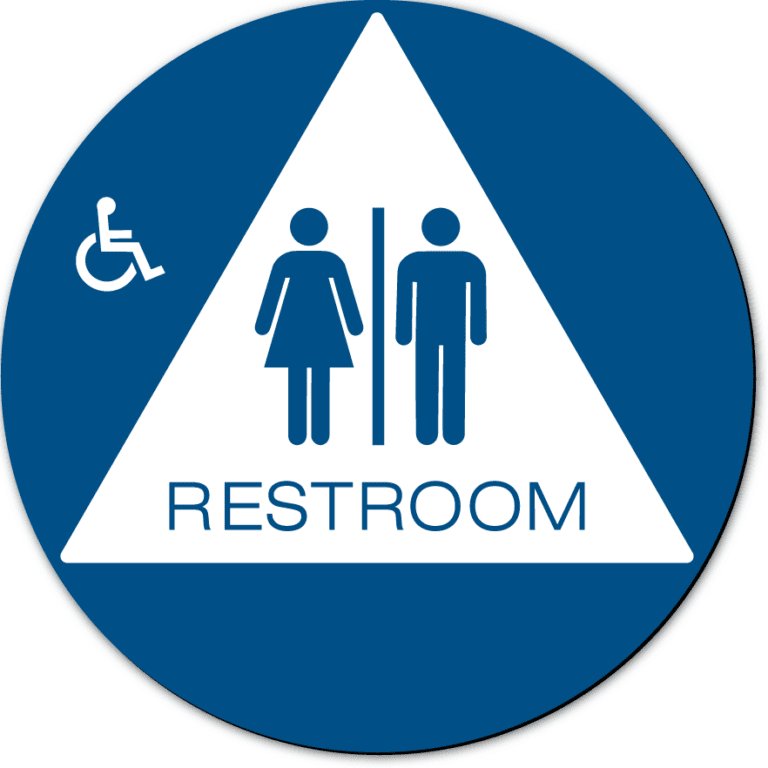 California Unisex Accessible Restroom Door Sign | ADA Sign Factory